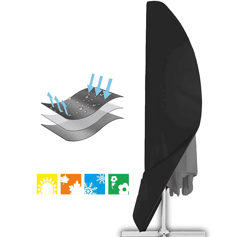 Waterproof Offset Umbrella Cover, Patio Cover for Cantilever Parasol ...