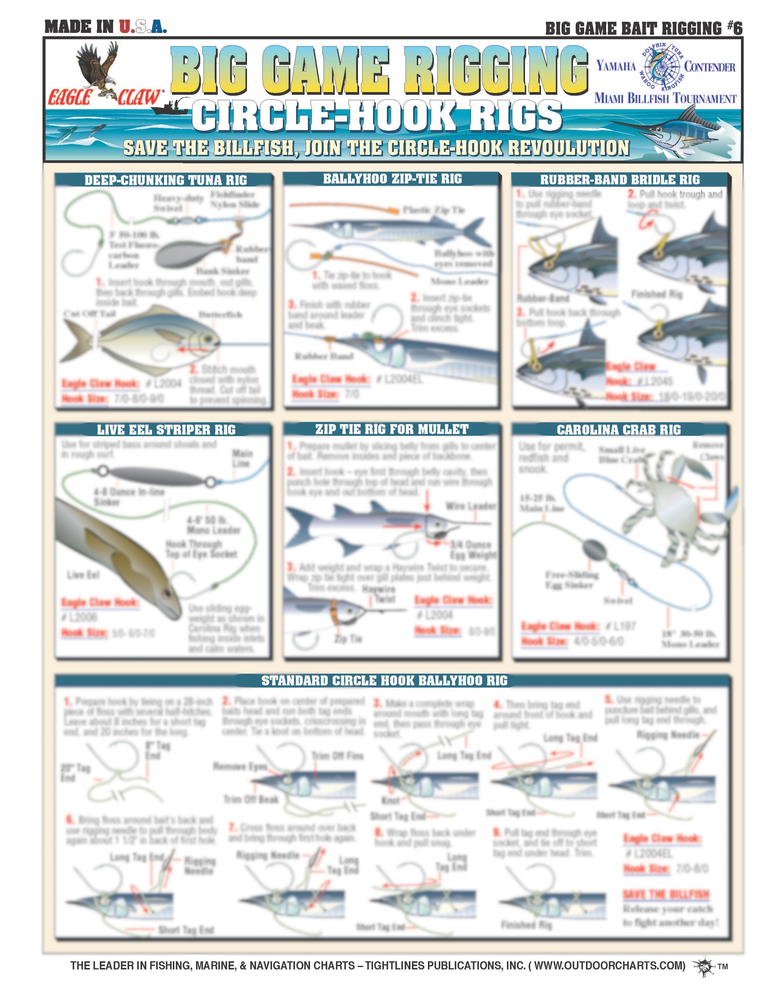 Fishermen's Offshore Big Gamefish Bait Rigging #6 (Circle Hook Rigs ...