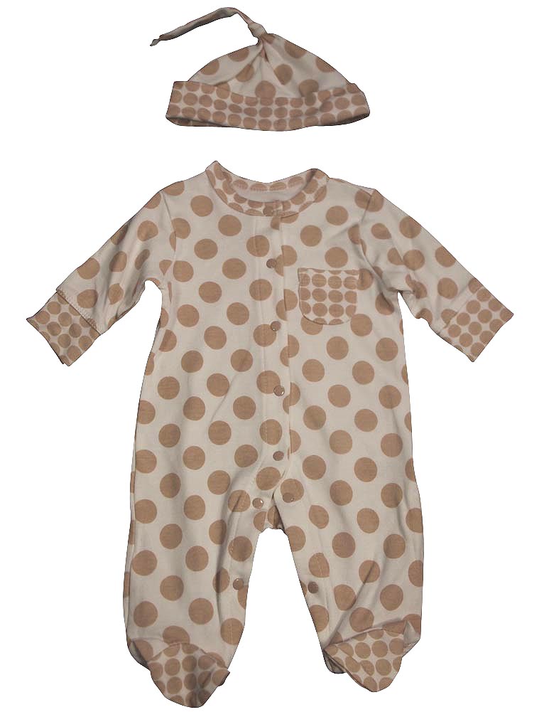 Offspring Baby Boys Pajama Coveralls Infant Male Footed Sleepers with ...