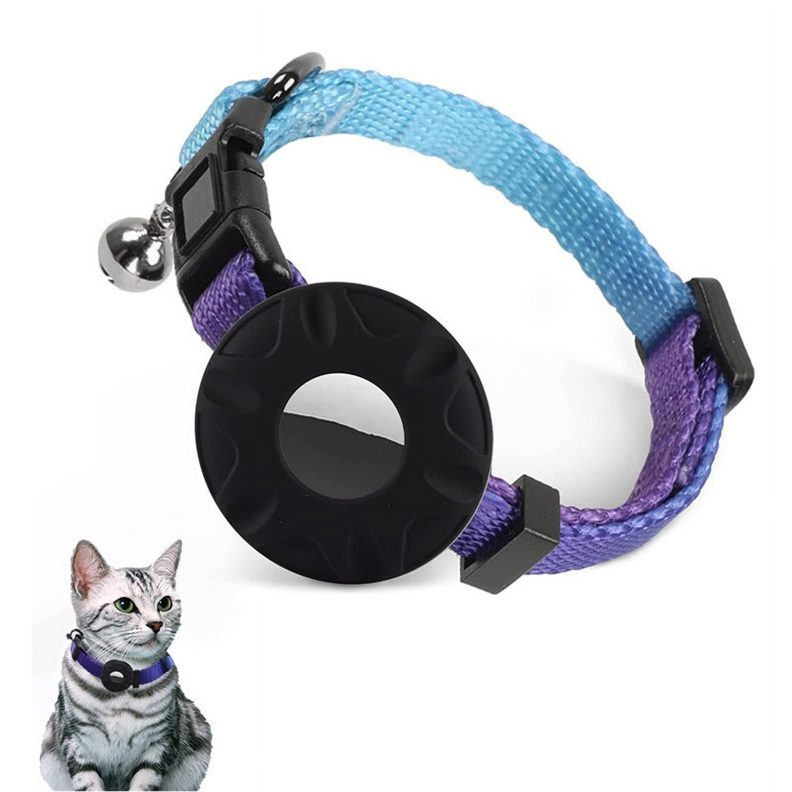 Ofocase Air tag Cat Collar with Bell and Safely Buckle, Kitten Collar ...