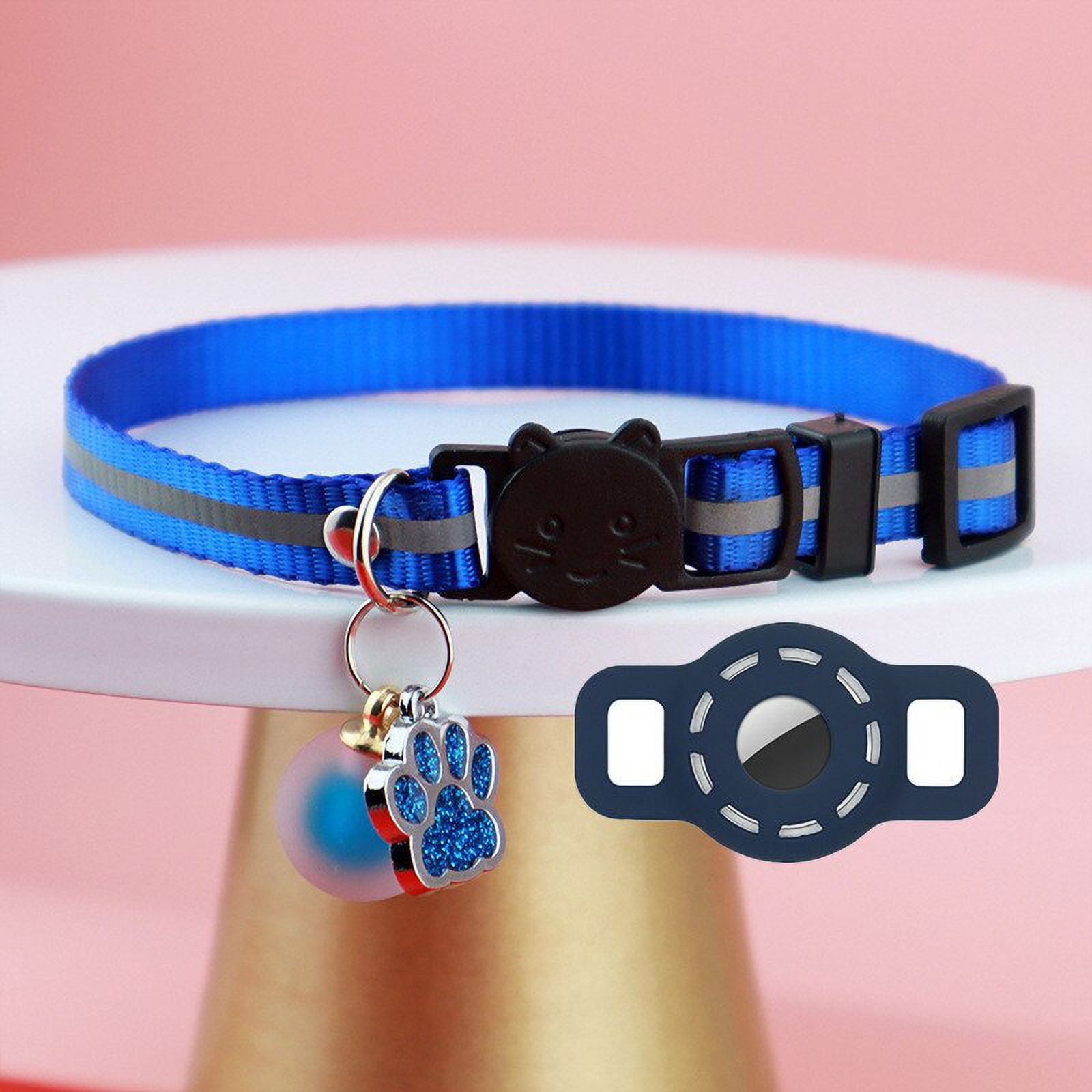 Ofocase Airtag Cat Collar with Reflective Pendant, Adjustable Breakaway ...