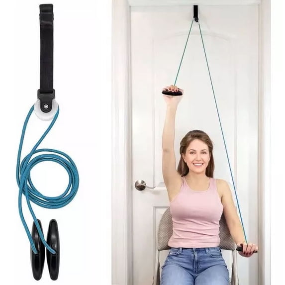 Ofocase Over The Door Shoulder Pulley Rehab Equipment with Ropes and ...
