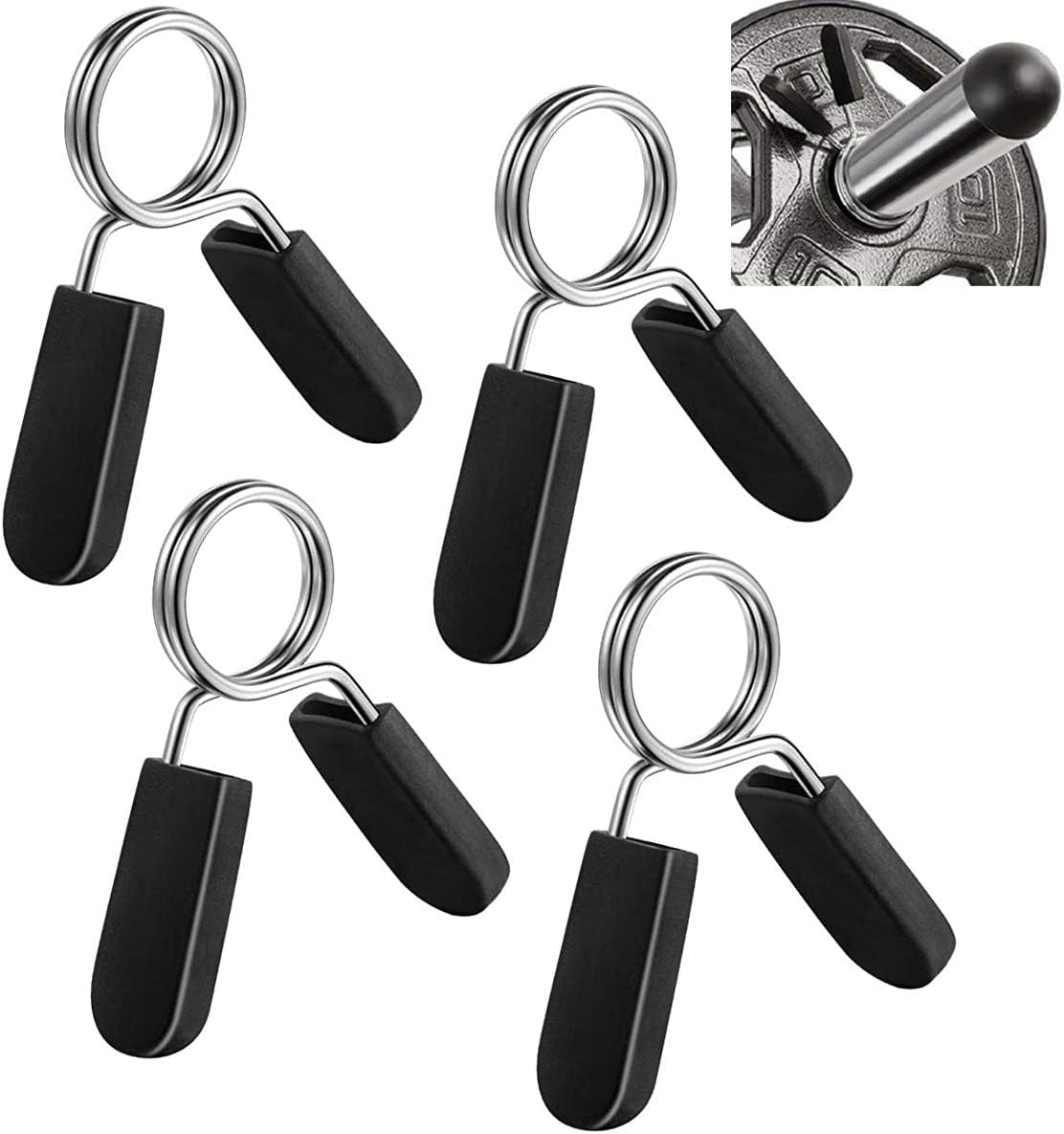 Ofocase Spring Clip Collars for Smooth Dumbbell Handle or Standard ...