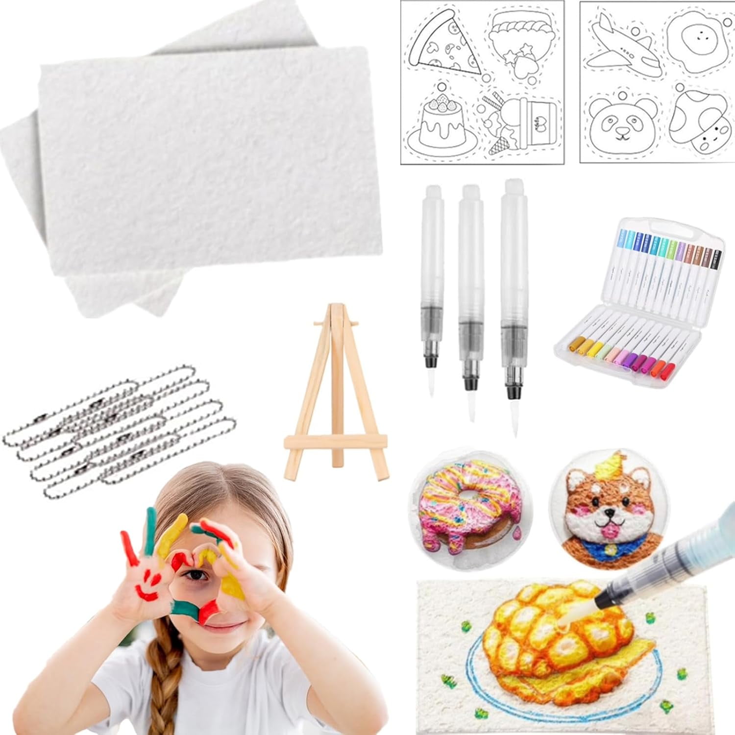 Oforest Magic 3D Foam Texture Painting Kit, Magic Puffy Paint, Puffy ...
