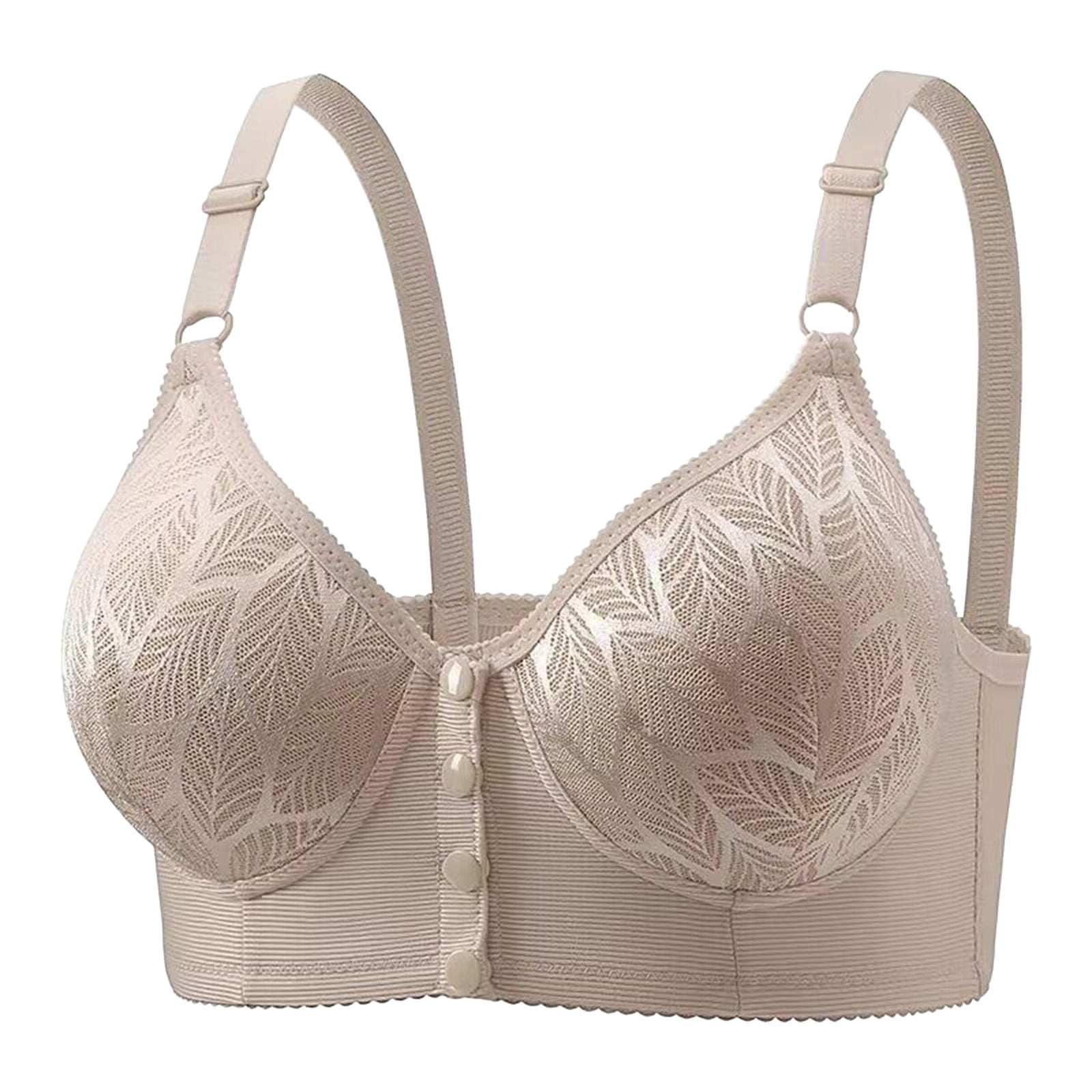 Ofreoo Seamless Front Closure Mastectomy Bra Surgical Bra Pocket Breast ...