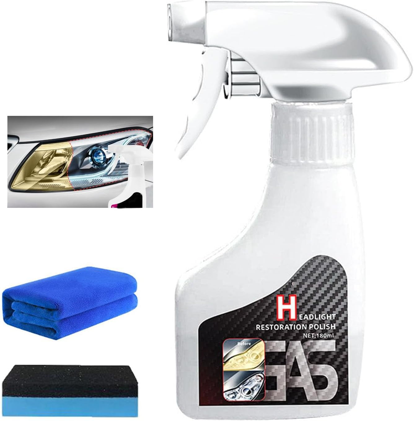 Ogas Headlight Restoration, 2025 Upgrade Headlight Restoration Spray ...