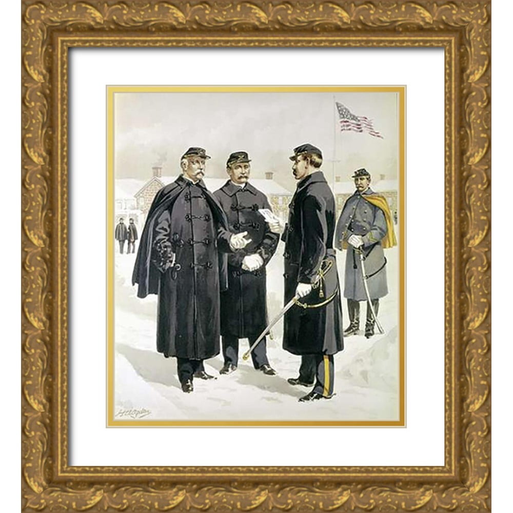 Ogden, Henry Alexander 15x17 Gold Ornate Wood Framed with Double ...