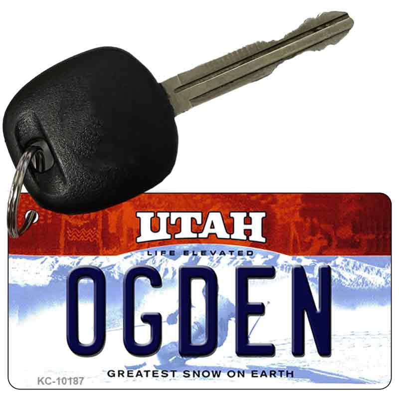 Ogden Utah State License Plate Key Chain 3" x 1.5" Key Chain (KC ...