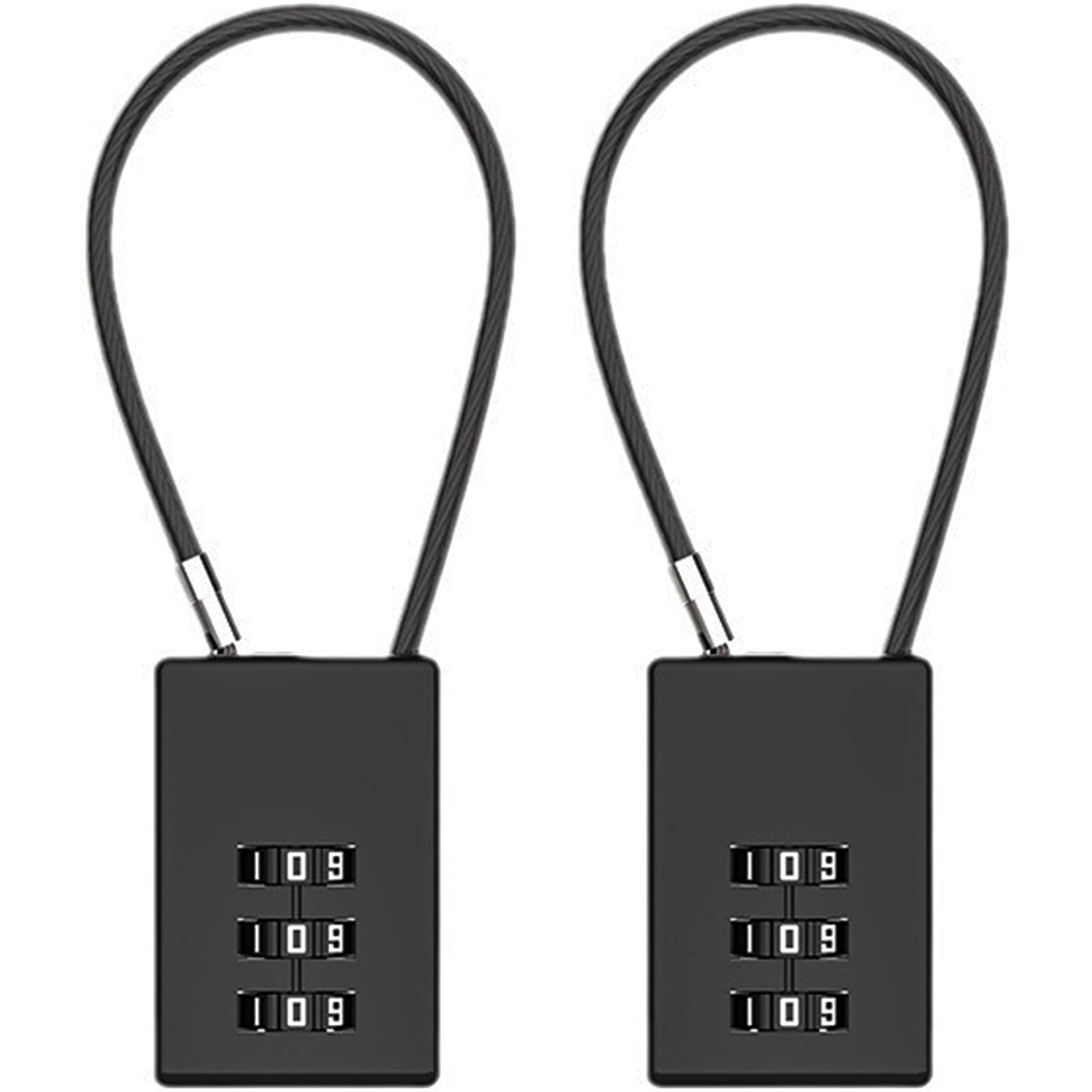 Ogetok Wire Rope Password Lock 3-Digit Combination Password.Sturdy and ...