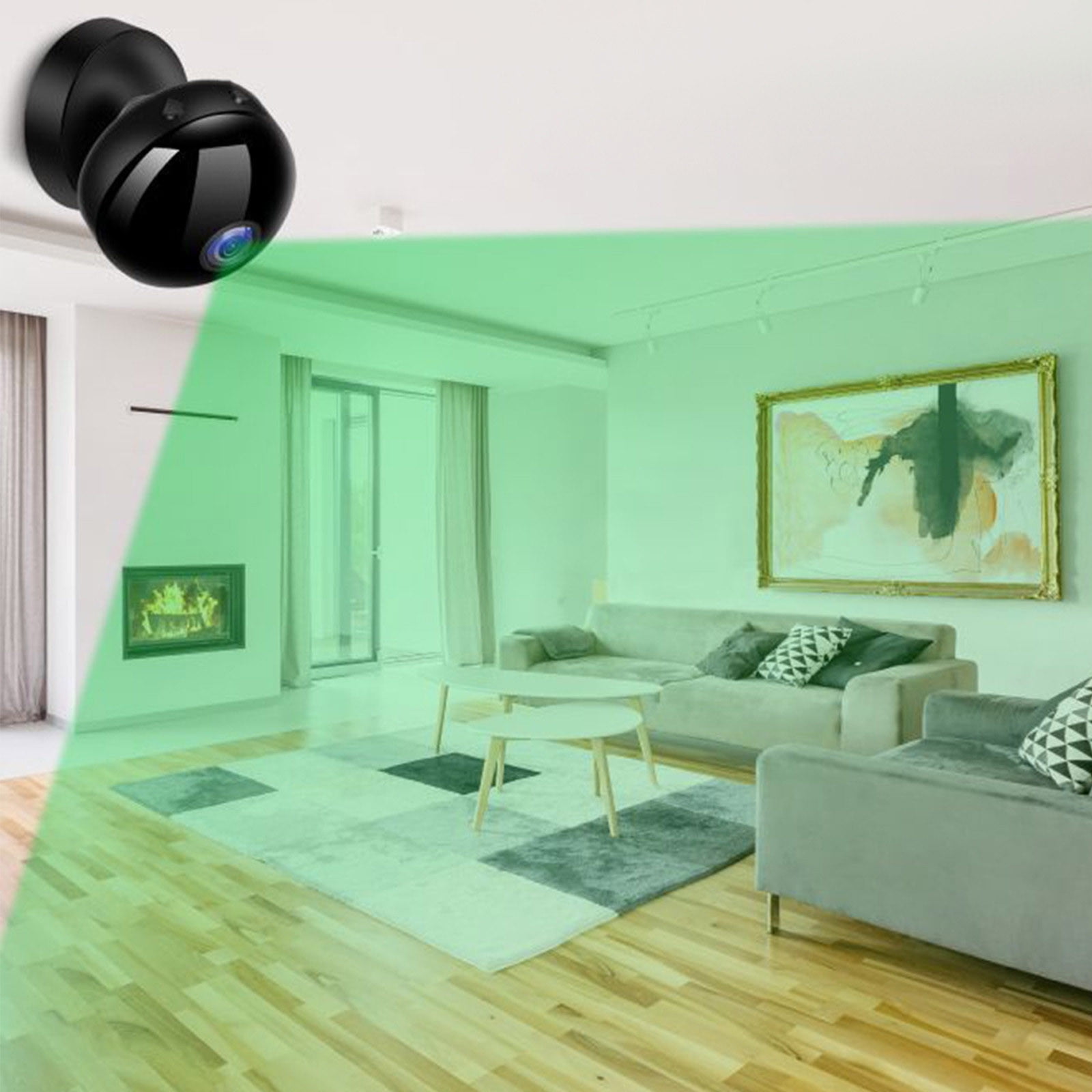 Oggfader Hidden Camera Security Camera,1080p Night Vision 150 ° Wide ...