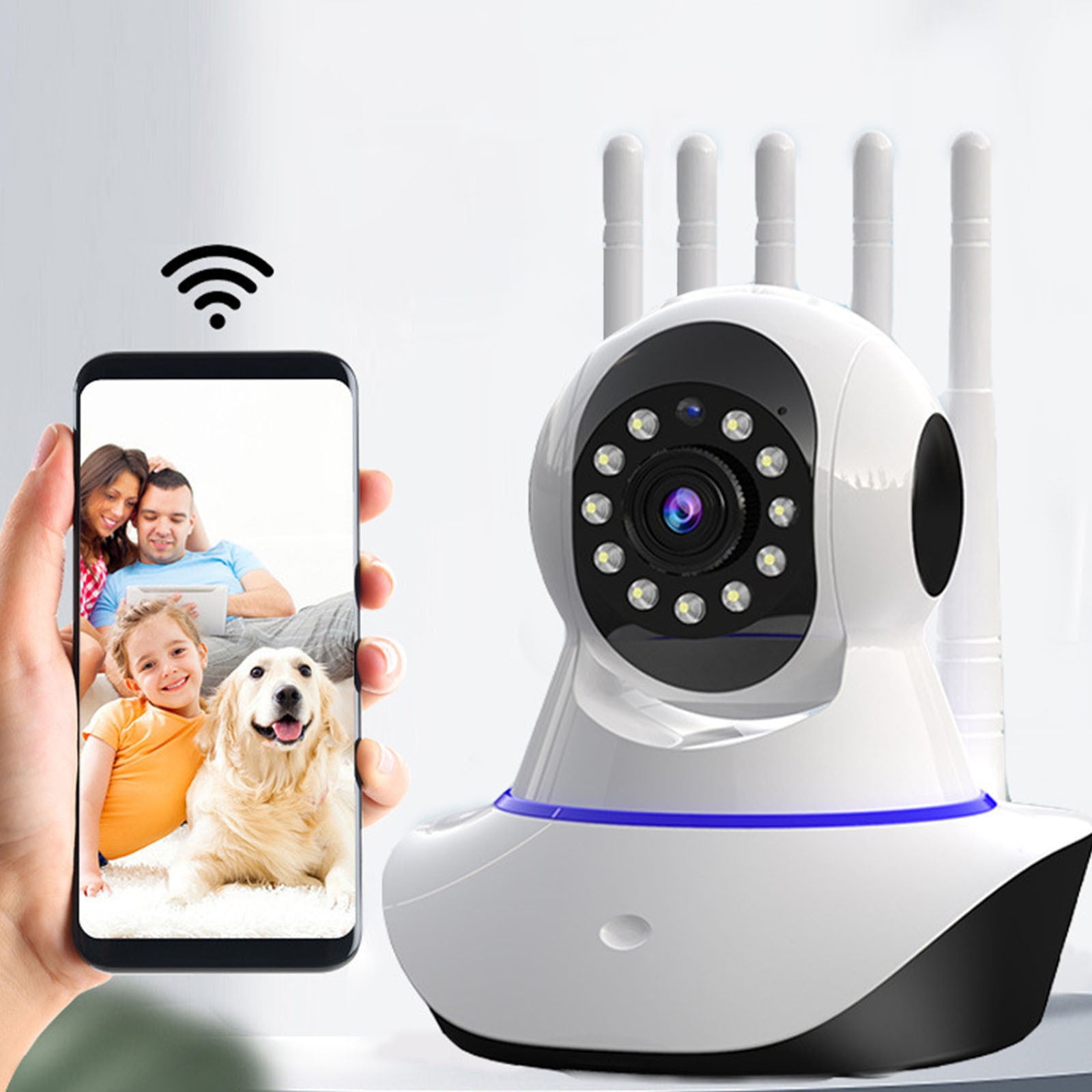 Oggfader Indoor Cameras With Audio 720P HD IP Camera Wi-Fi IR Night ...