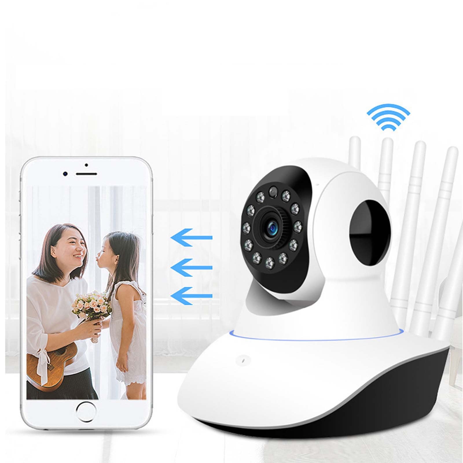 Oggfader Indoor Cameras With Audio A1 IP Camera WiFi PTZ Camera 355 Angle Video Camera Baby ...
