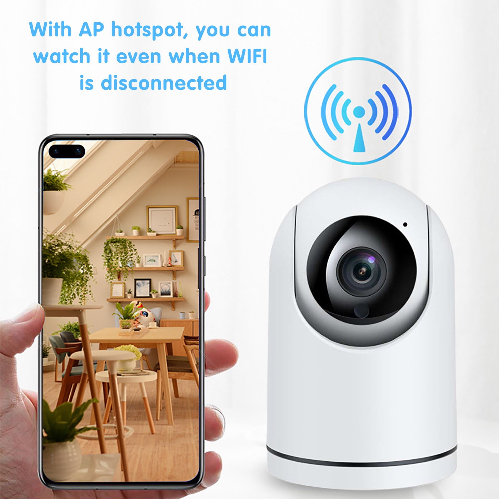 Oggfader Indoor Cameras With Audio Wireless WiFi Surveillance Camera ...