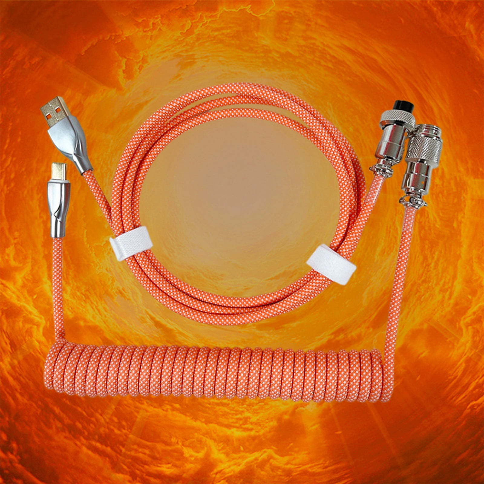 Oggfader Keyboards for Computers Coiled USB C Cable For Gaming Keyboard ...