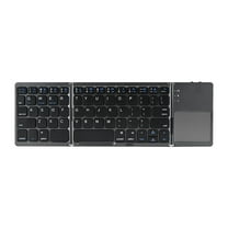 JOMAA Bluetooth USB Wireless Keyboard with Trackball Air Mouse ...