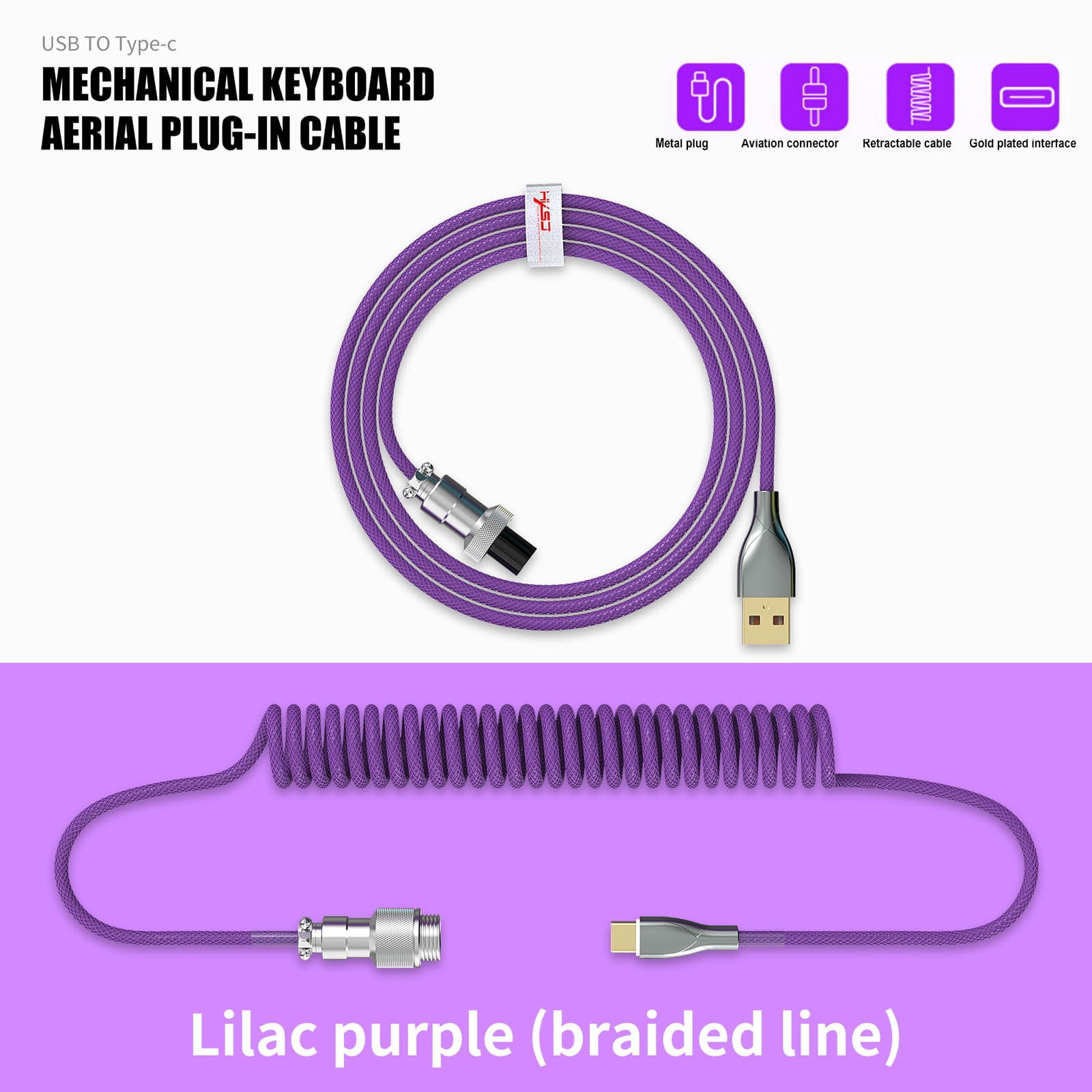 Oggfader Keyboards for Computers Mechanical Keyboard Cable Coiled Type ...