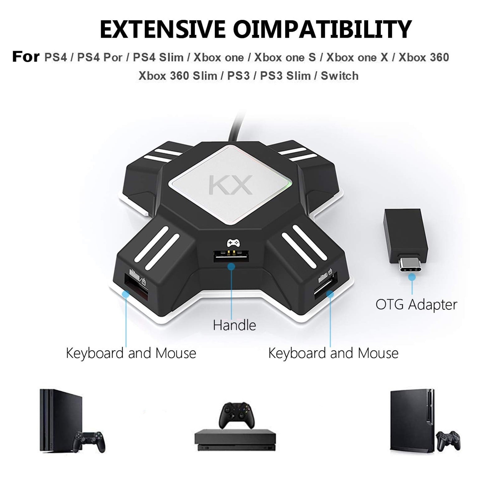 Oggfader Keyboards for Computers Keyboard Mouse Adapter Controller ...