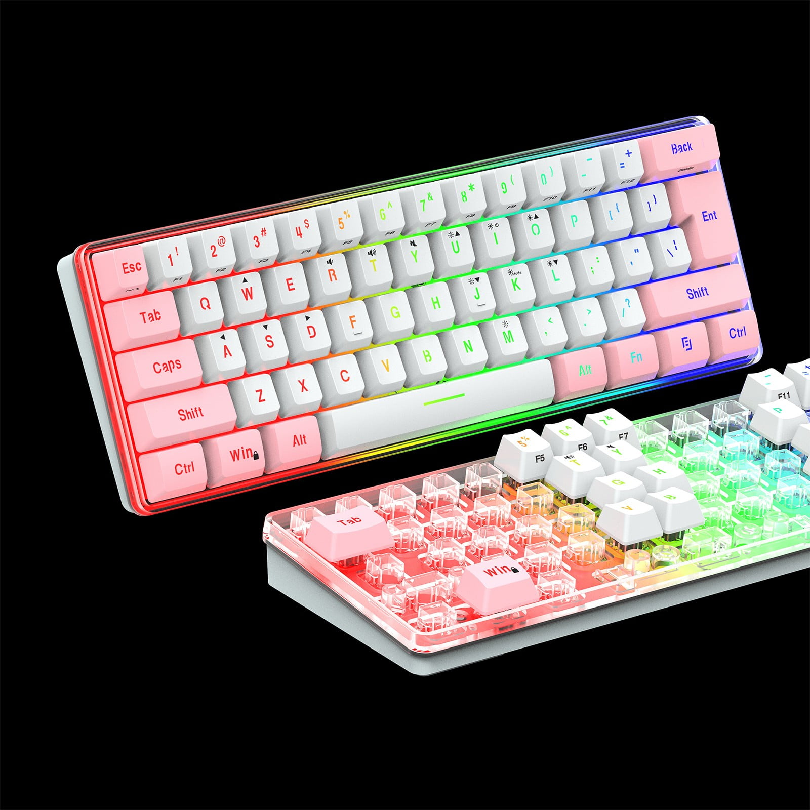 Oggfader Keyboards for Computers Mechanical Keyboard Wired Compact PC Keyboard Mechanical Gaming ...