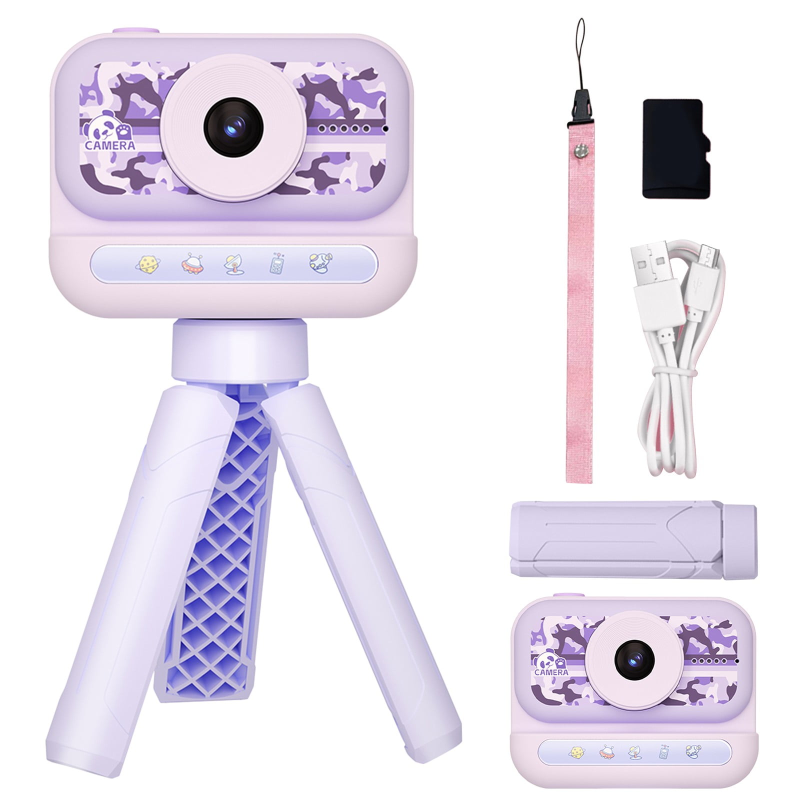 Oggfader Kids Camera With Flip-up Lens For Selfie Video HD Kids Digital ...