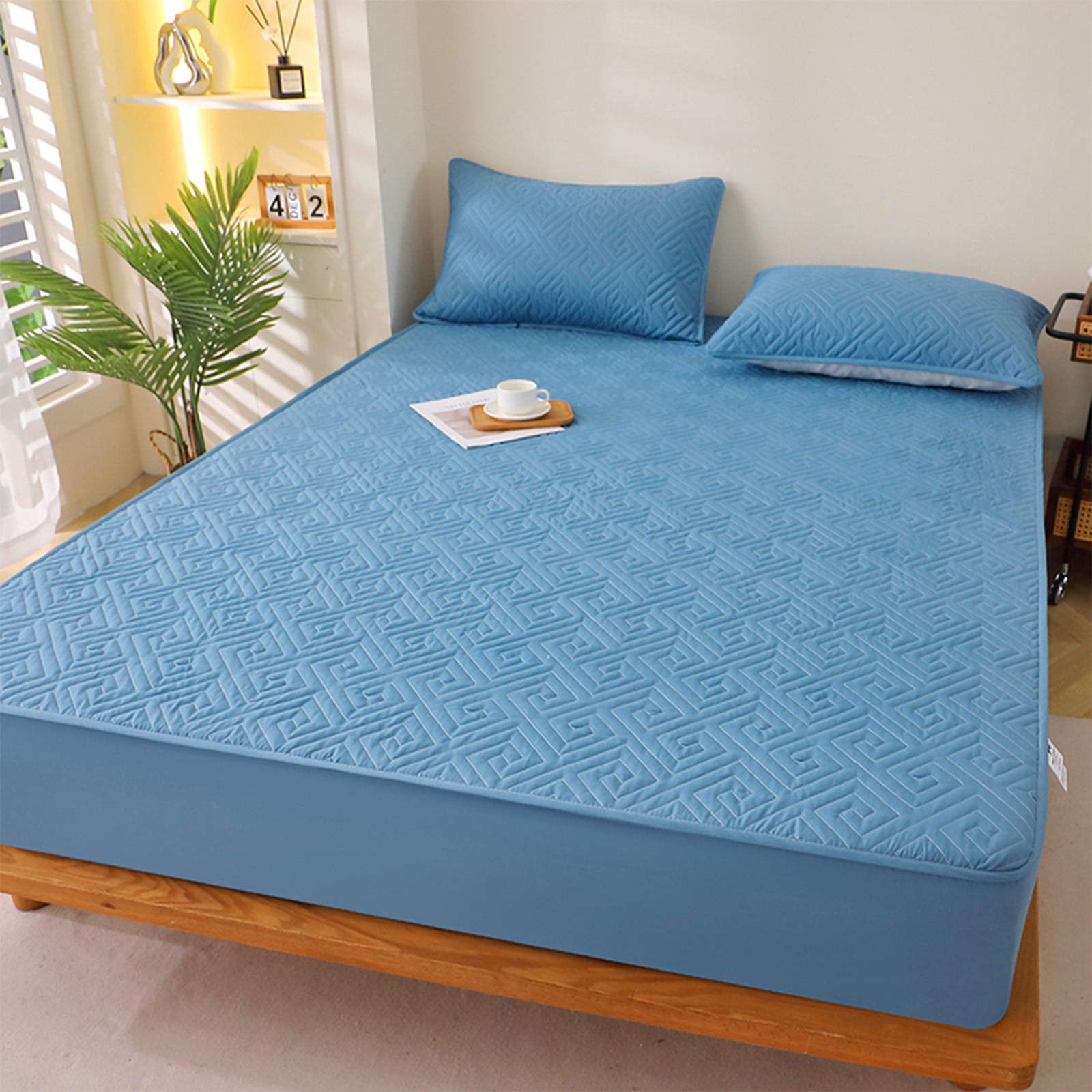 Oggfader Mattress Topper Water Proof Bed Hats Piece Thickened Cotton ...