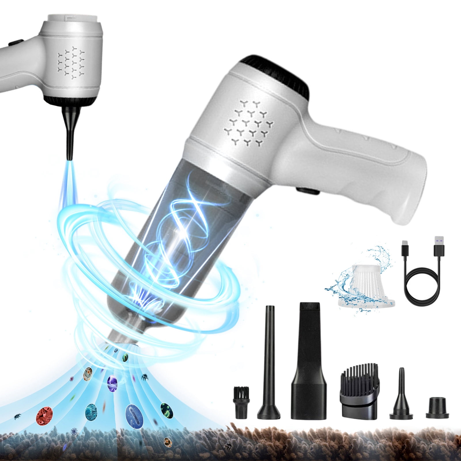 Oggfader Mattress Vacuum Cleaner uv sanitizing Handheld Car Vacuum ...