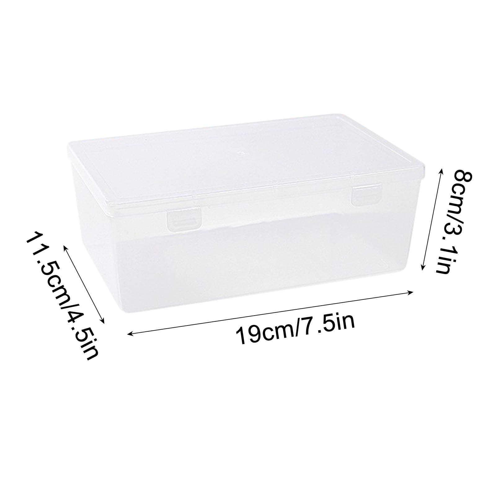 Yarino Plastic Storage Boxes With Lids Ornament Storage Box Transparent ...