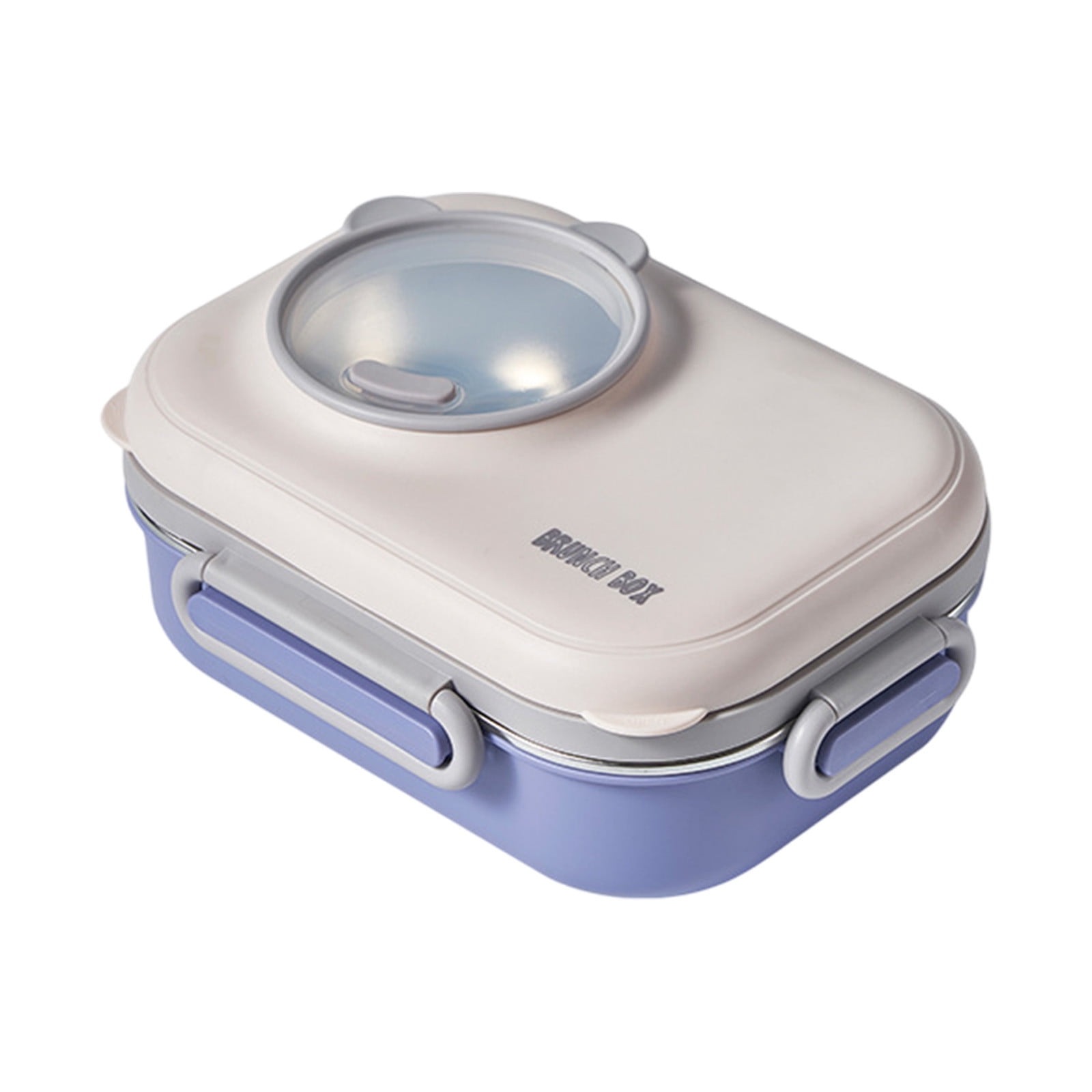 Oggfader Purple Stainless Steel Bento Box - Microwave Safe, Leakproof ...