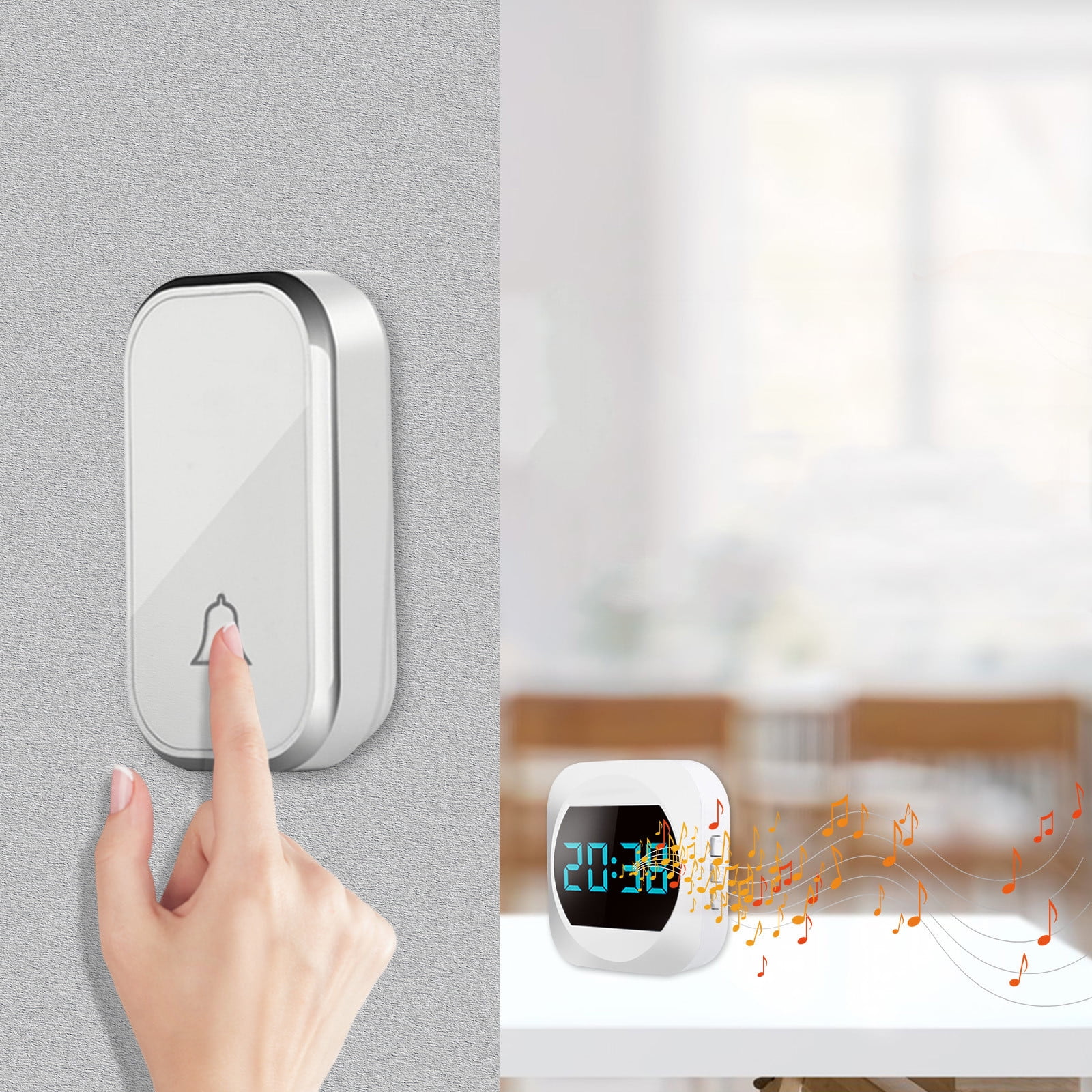 Oggfader Ring Doorbell Security with Camera Wireless Doorbell Self ...