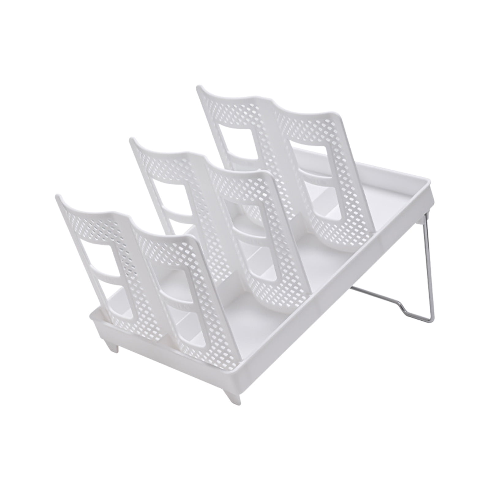 Oggfader White Plastic 6 Compartment Disposable Cup Organizer - Cup ...