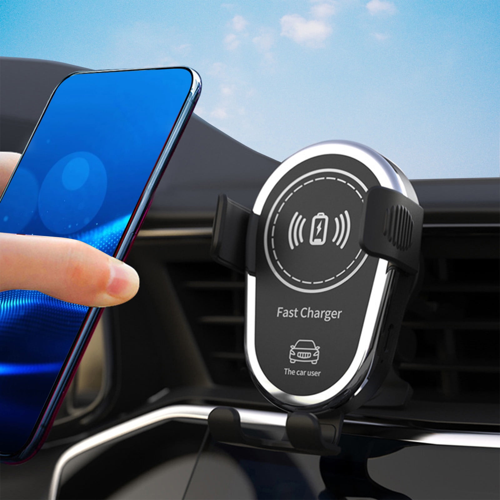 Oggfader Wireless Charger Stand Car Wireless Charger Magnetic Charging ...