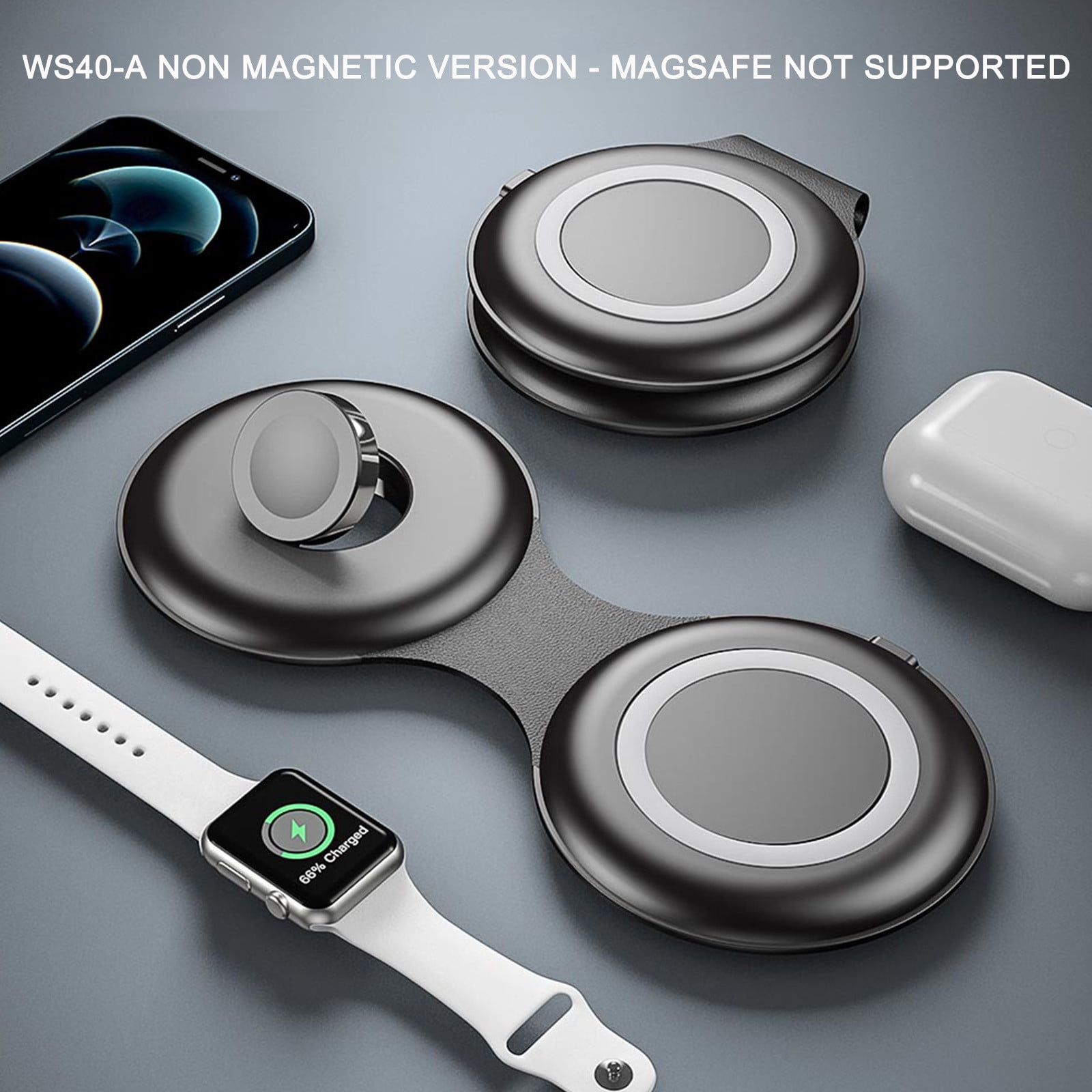 Oggfader Wireless Charger Stand Magnetic Wireless Charger Watch Mobile ...