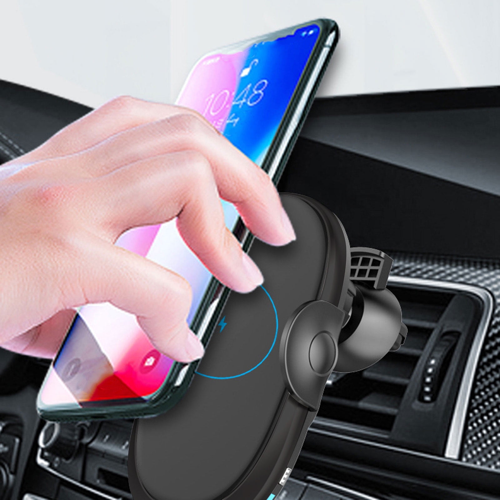 Oggfader Wireless Charger Stand Wireless Charger Pad 15W Max Fast RGB ...