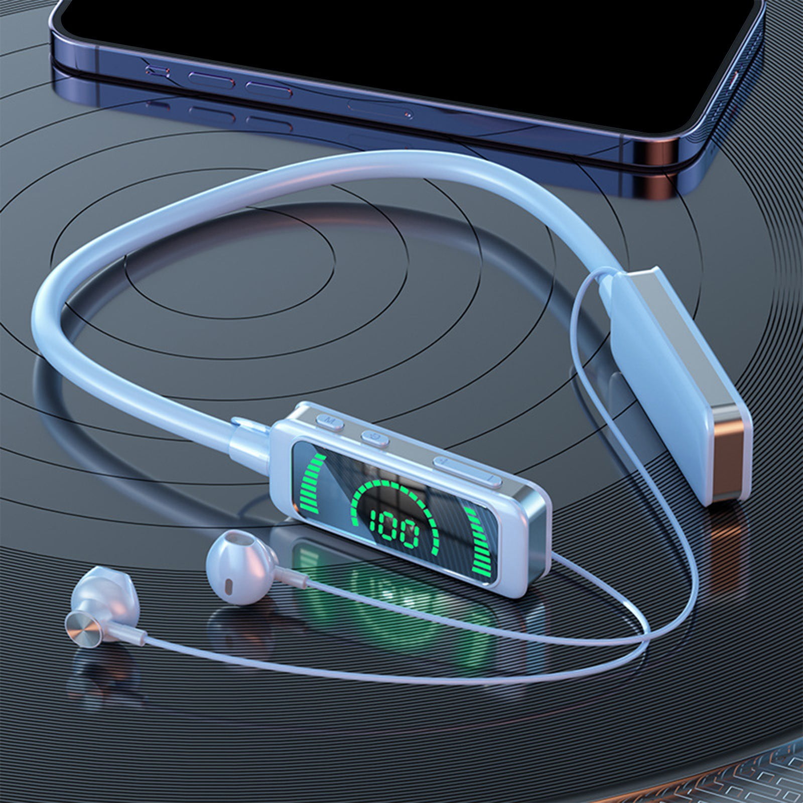 Oggfader Wireless Earbuds 120 Hours Playback Earphones Digital Display ...