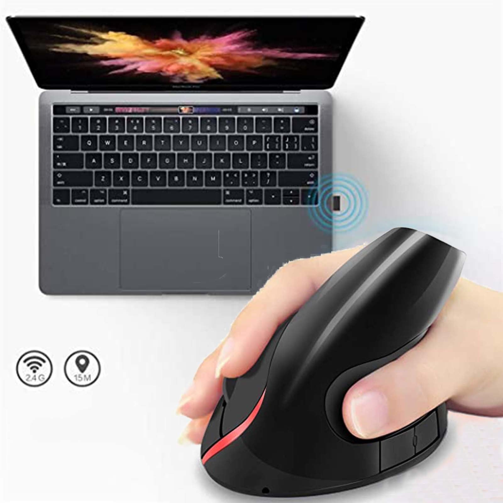 Oggfader Wireless Mouse for Laptop WiFi Rechargeable Wireless ...