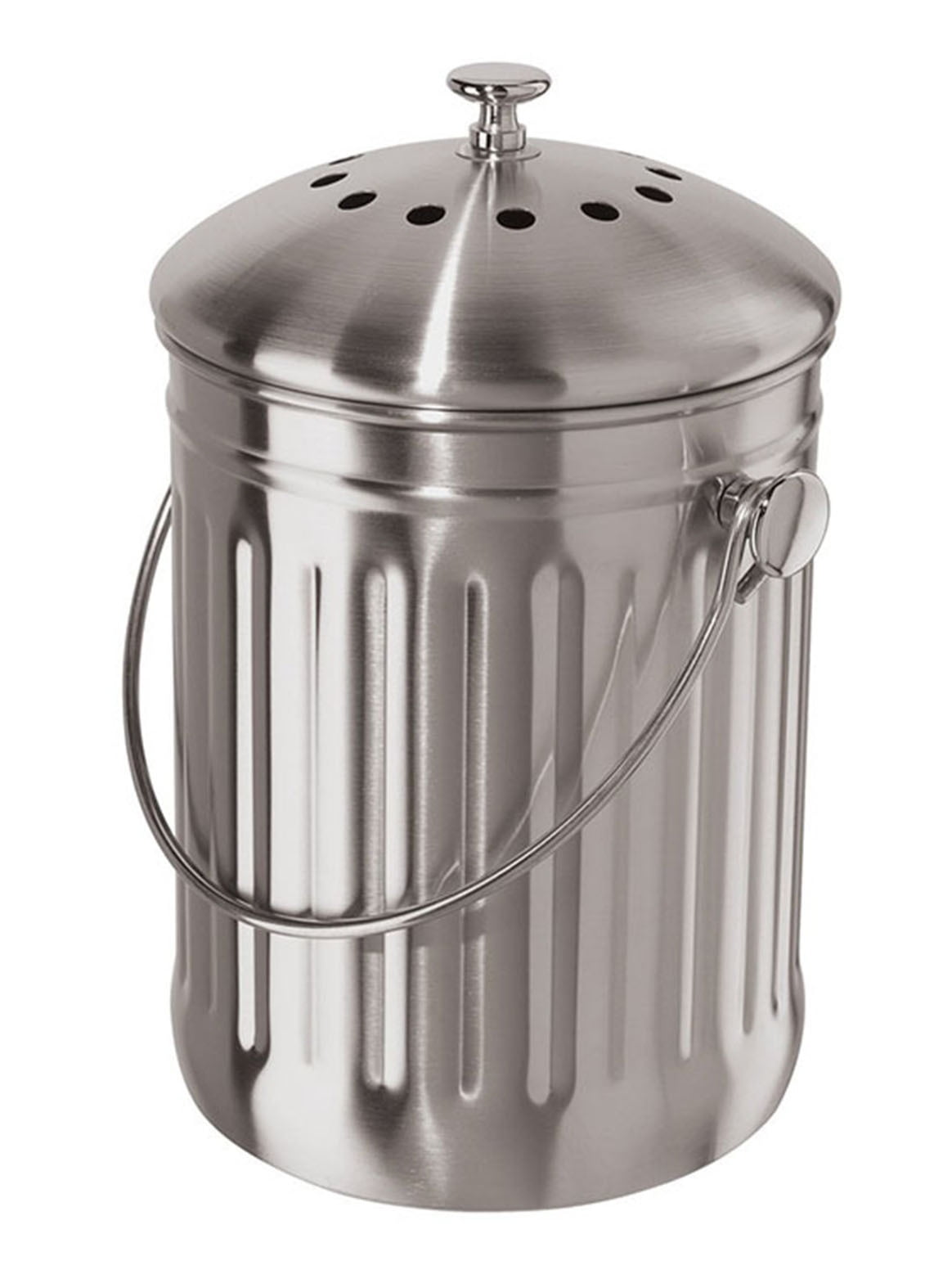 Oggi 7320 Stainless Steel Countertop Composting Bin with Charcoal ...