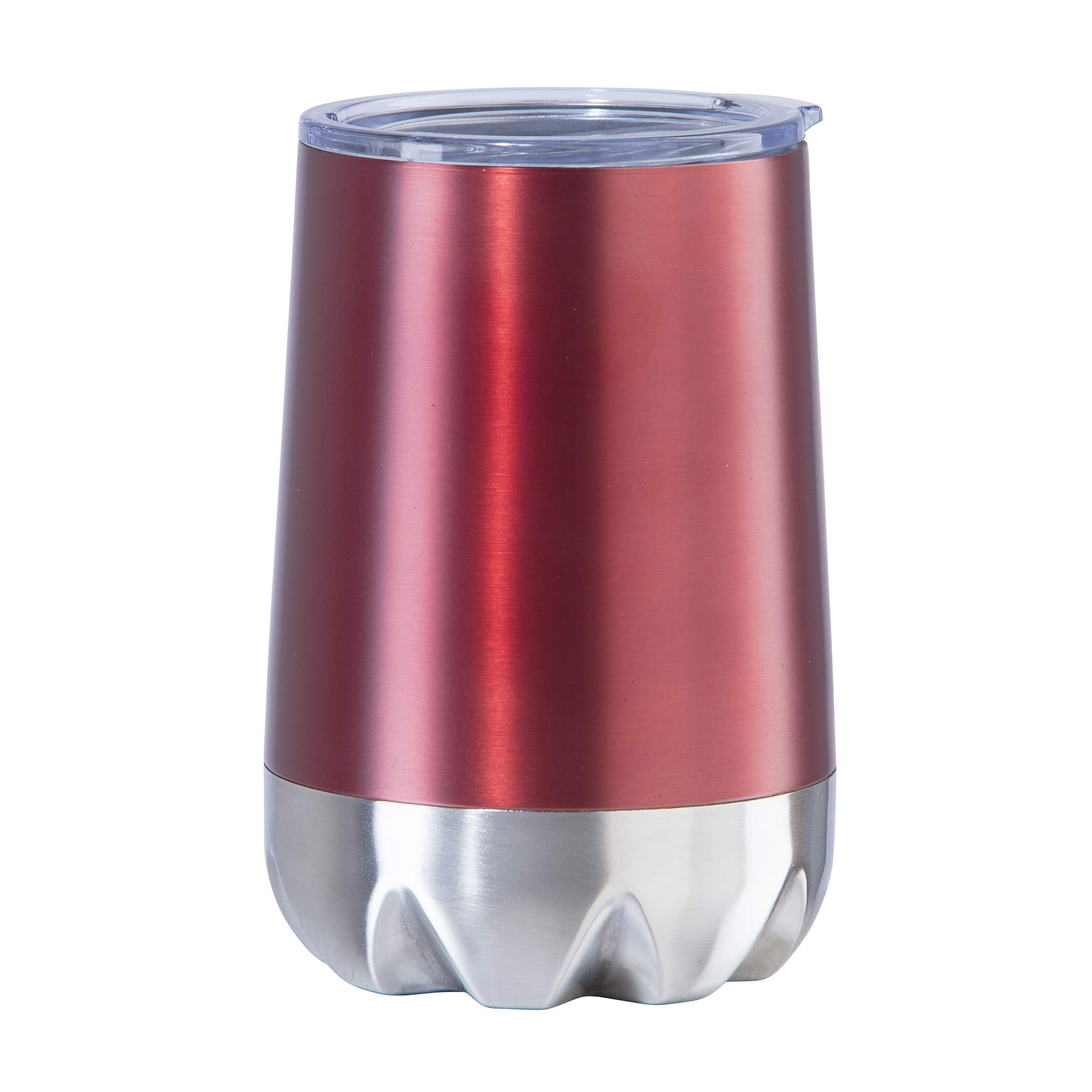 Oggi Calypso Vacuum Insulated Wine Tumbler - 12 oz, Red - Walmart.com