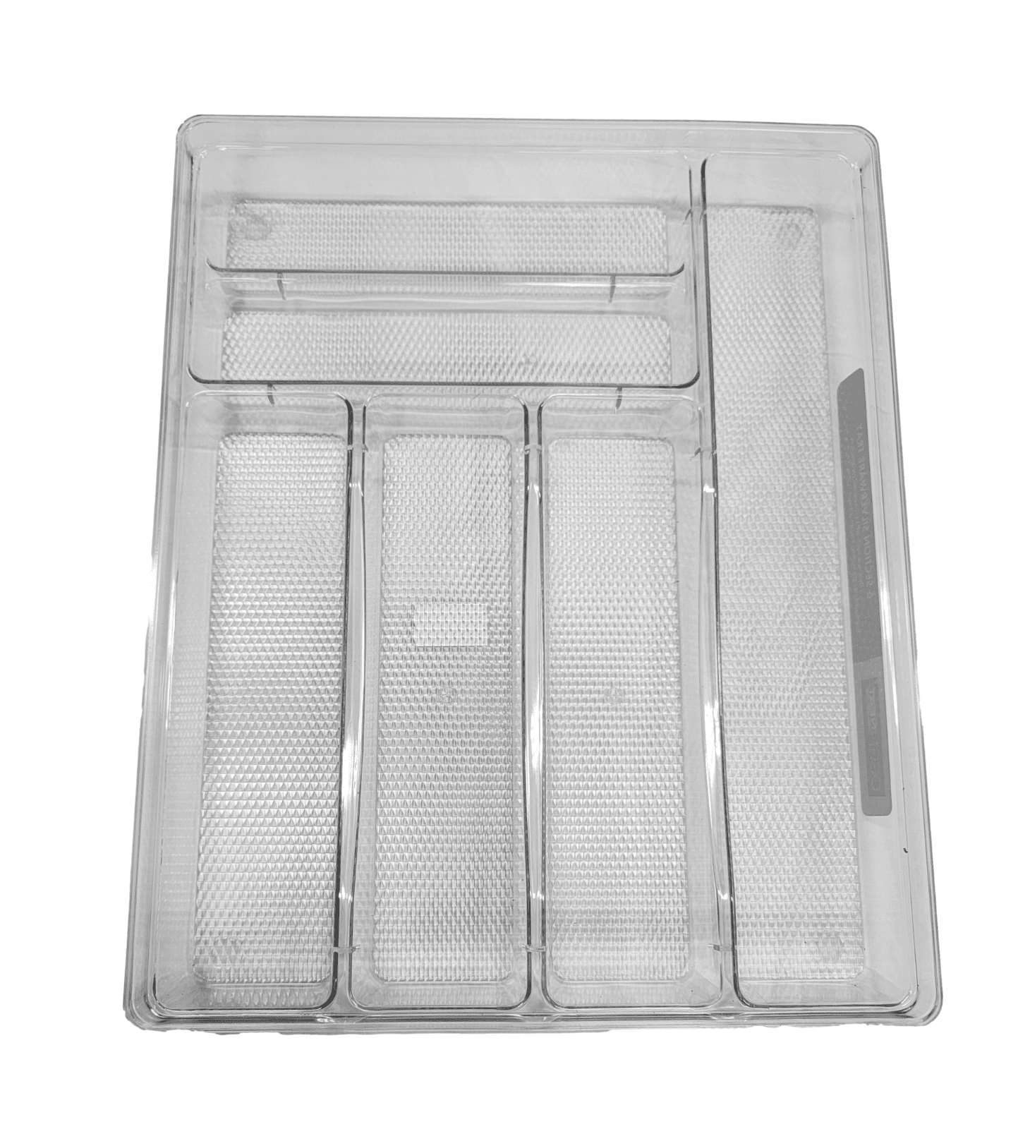 Oggi Large Cutlery Drawer Organization Tray, 6-Compartment, Clear ...