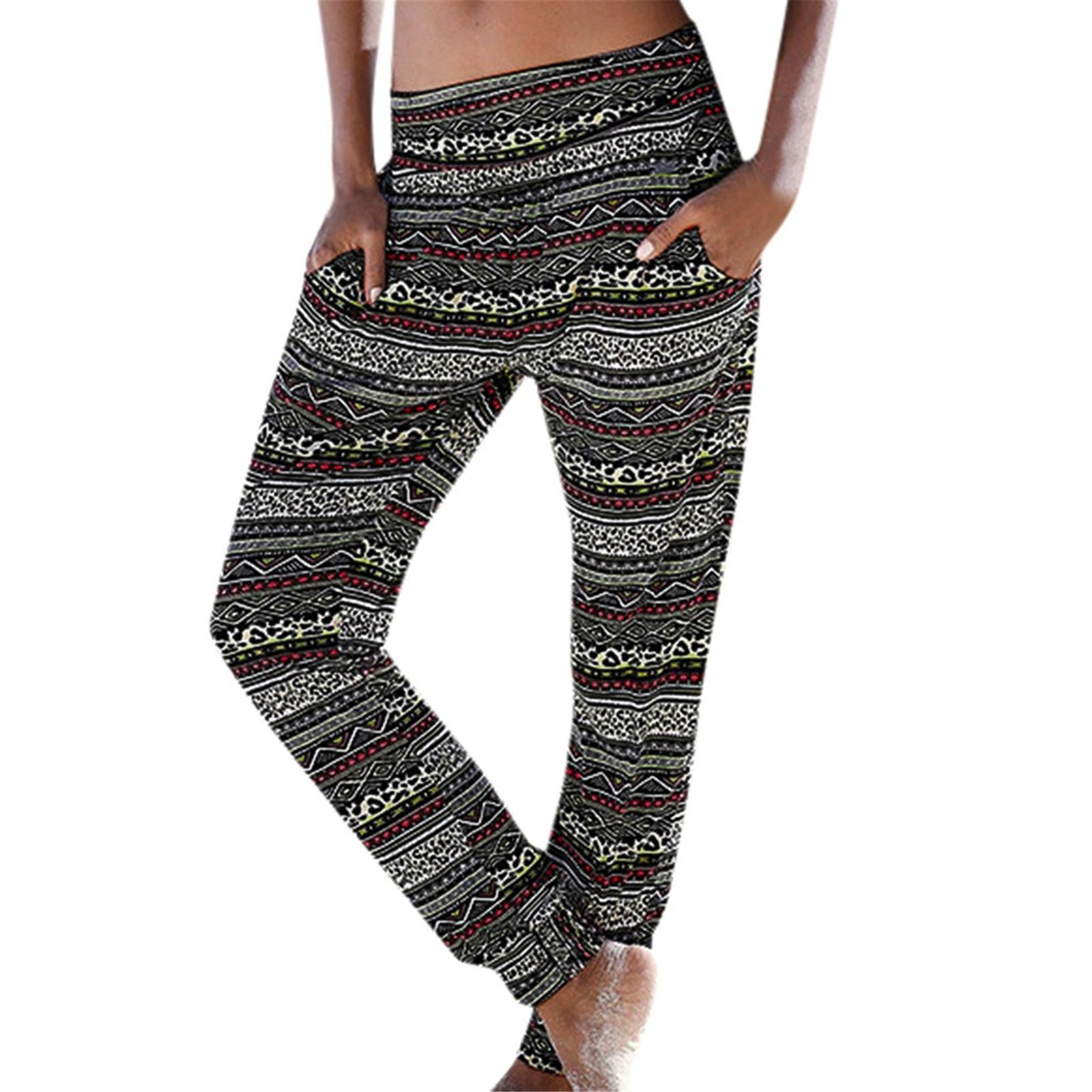 Ogiraw Pants For Women Women High Waist Printing Easy Trousers Long