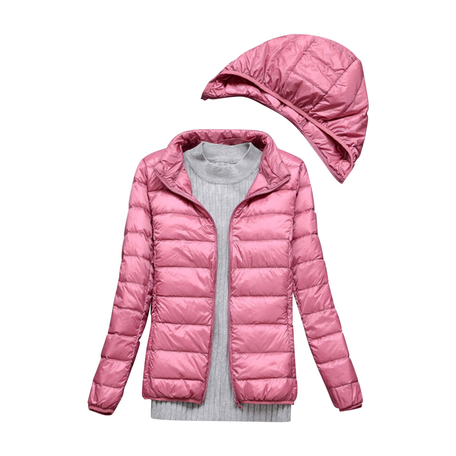 Ogiraw Puffer Jacket Womens Women's Winter Thin and Light down Coat ...