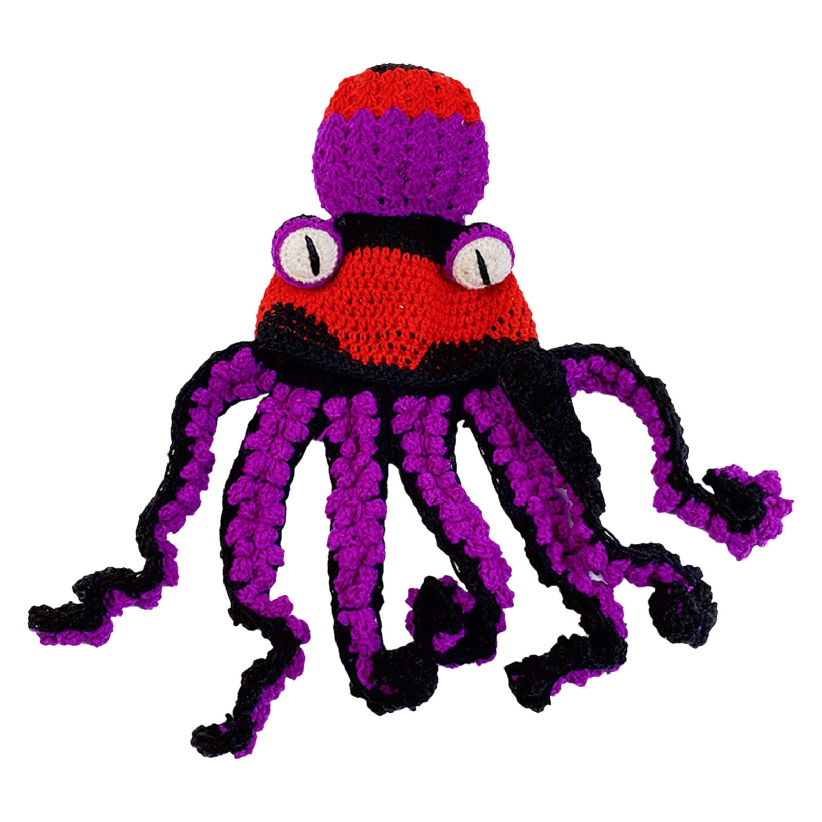 Ogiraw Winter Hat Adult Party Tricky Funny Head Cover Crochet Yarn Hat ...