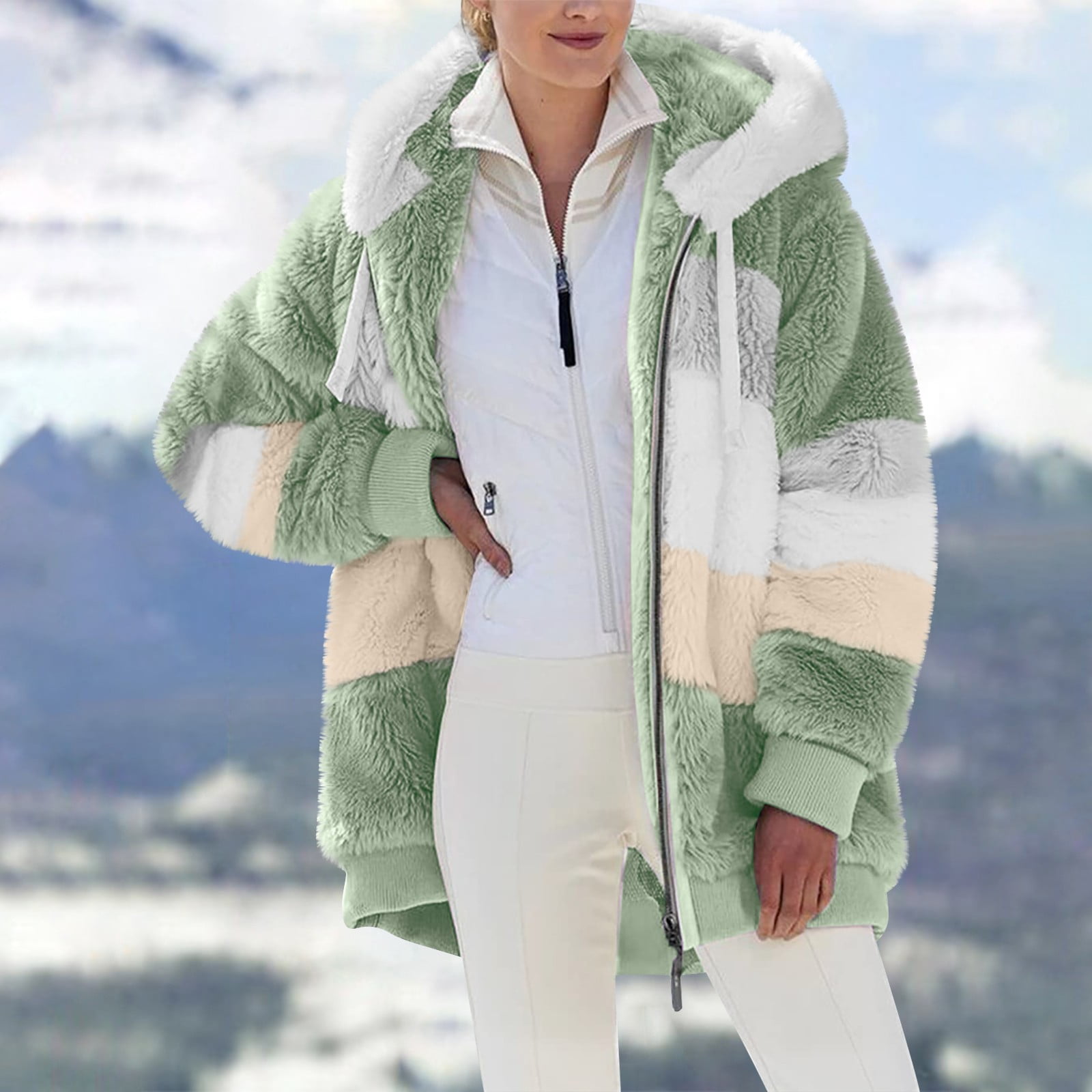 Ogiraw Womens Tops Jackets for Women Zip Up Jackets for Women Ladies ...