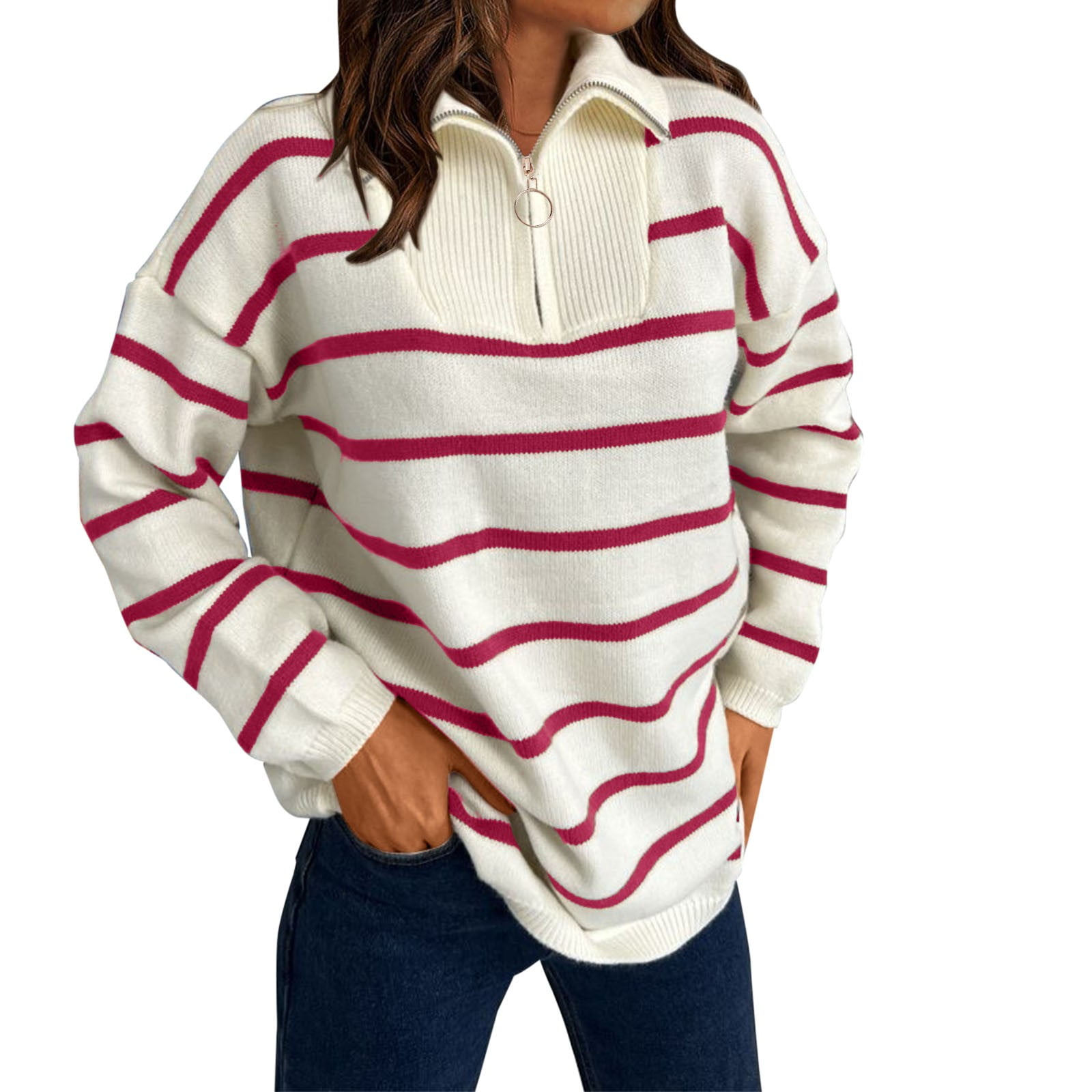 Ogiraw Womens Tops Sweaters for Women Pullover Sweaters for Women Fall ...