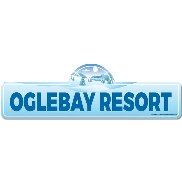 Oglebay Resort Street Sign | Indoor/Outdoor | Skiing Skier Snowboarder ...