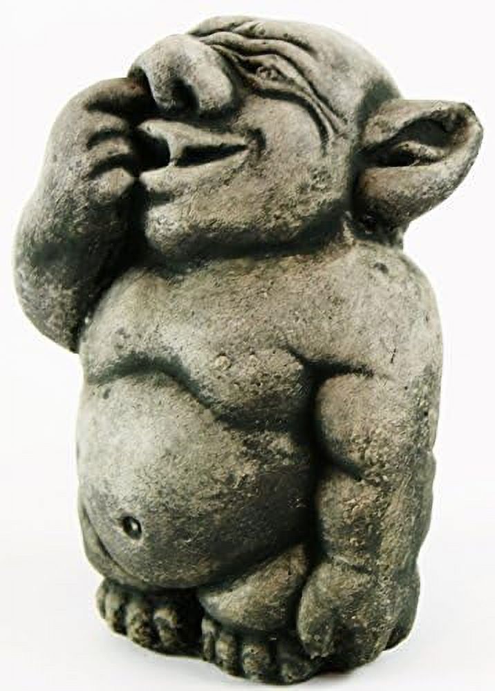 Ogre Garden Statue Picking Nose Concrete Troll - Walmart.com
