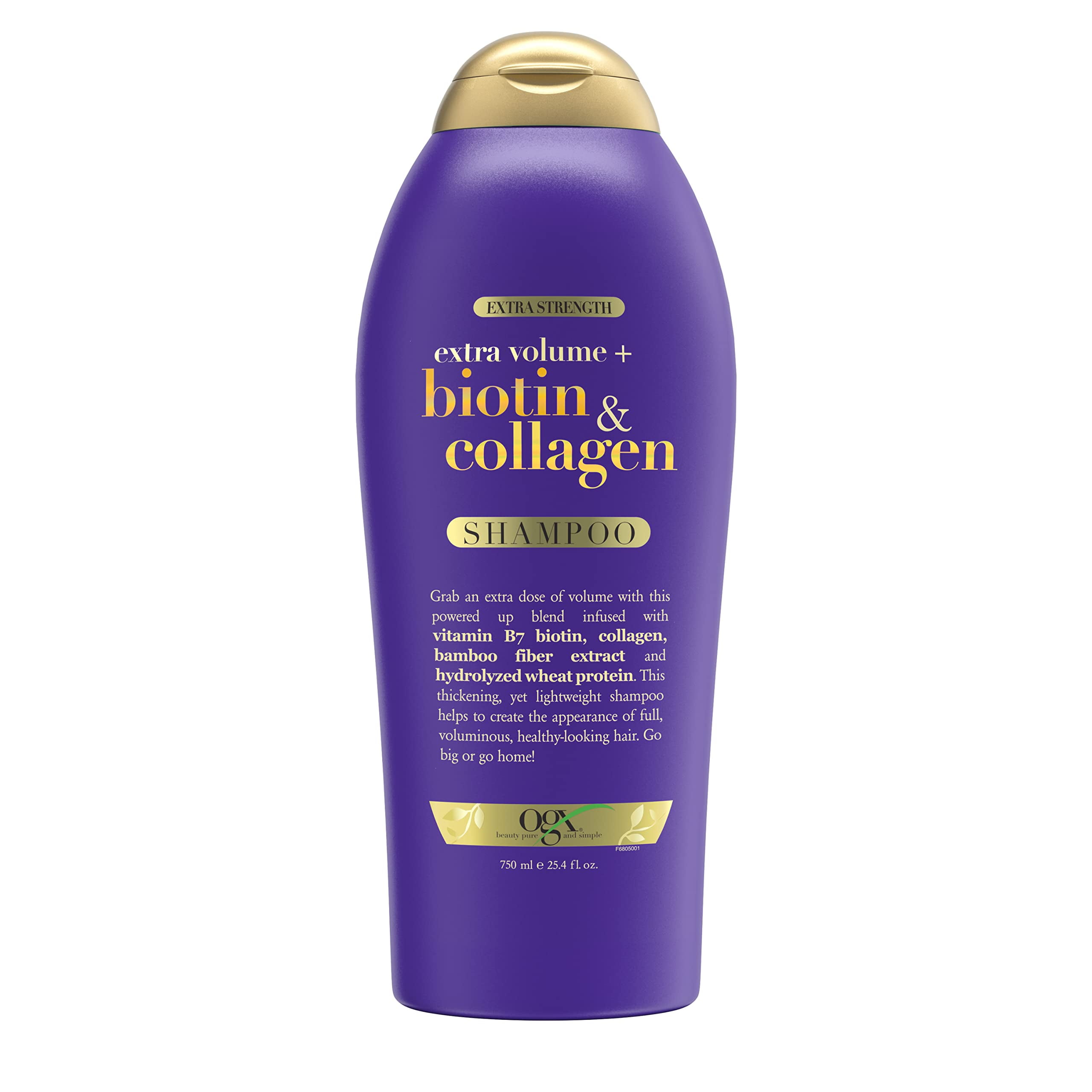 OGX Biotin & Collagen Extra Strength Volumizing Shampoo for Thicker ...