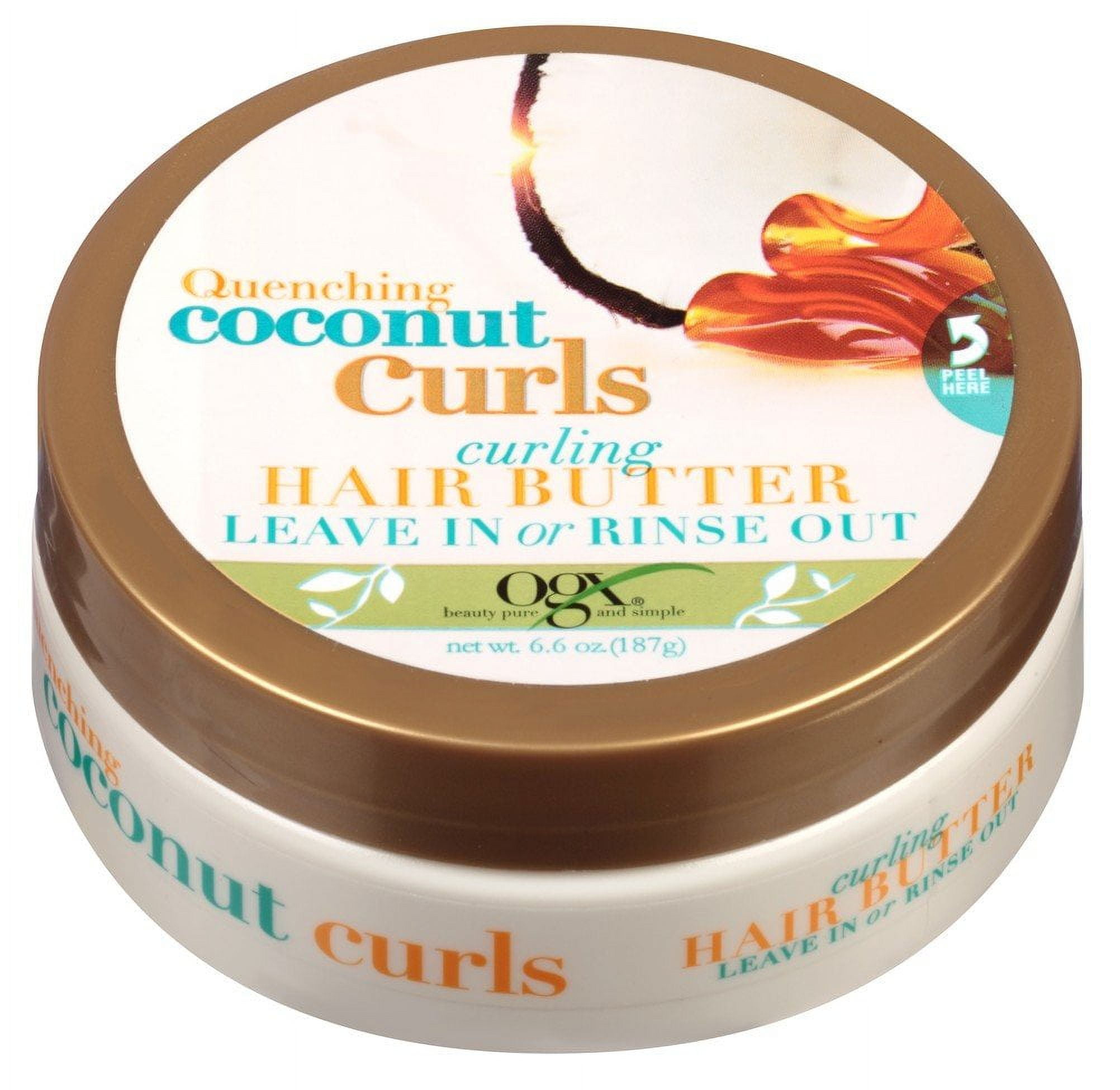 Ogx Quenching Coconut Curls Curling Hair Butter 6.6Oz (2 Pack ...