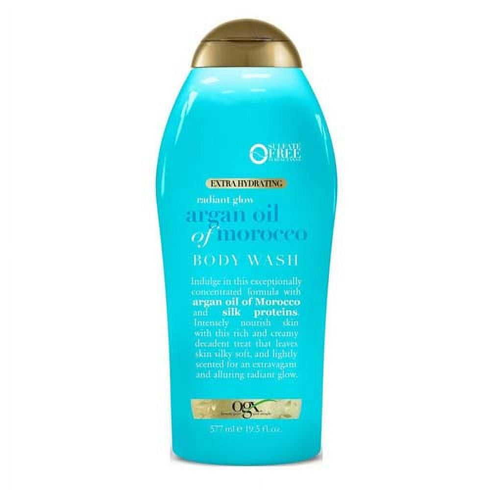 Ogx Radiant Glow Argan Oil Of Morocco Extra Hydrating Body Wash, 19.5 ...