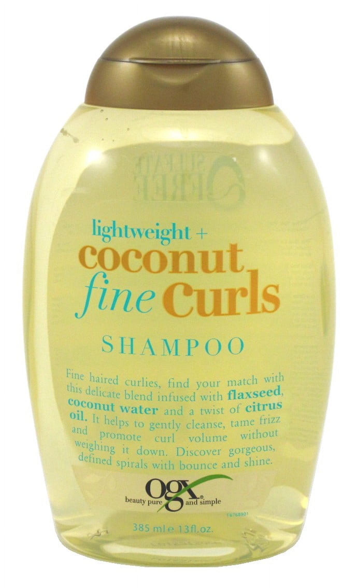 Ogx Shampoo Coconut Fine Curls 13oz (Pack of 3) - Walmart.com