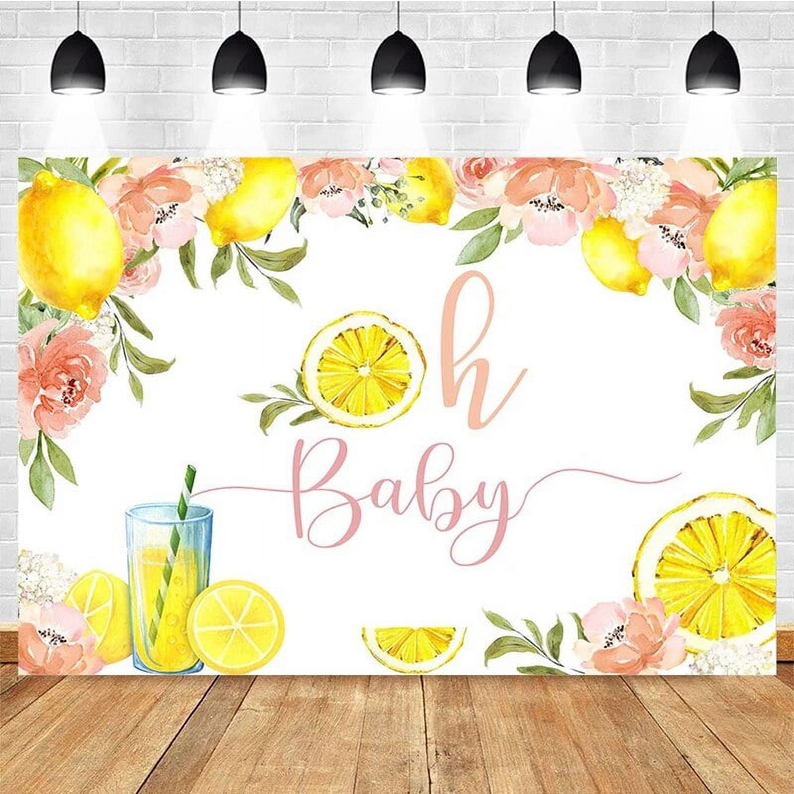 Oh Baby Background Summer Cool Lemon Background Decoration Style ...