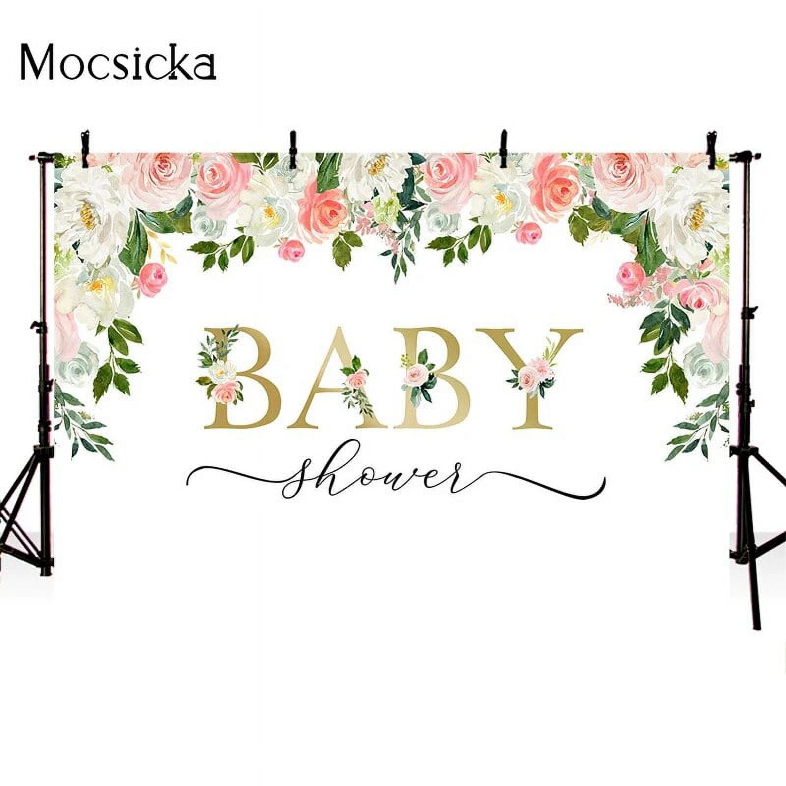 Oh Baby Photography Background Pink Rose Green Leaves Decoration Props ...
